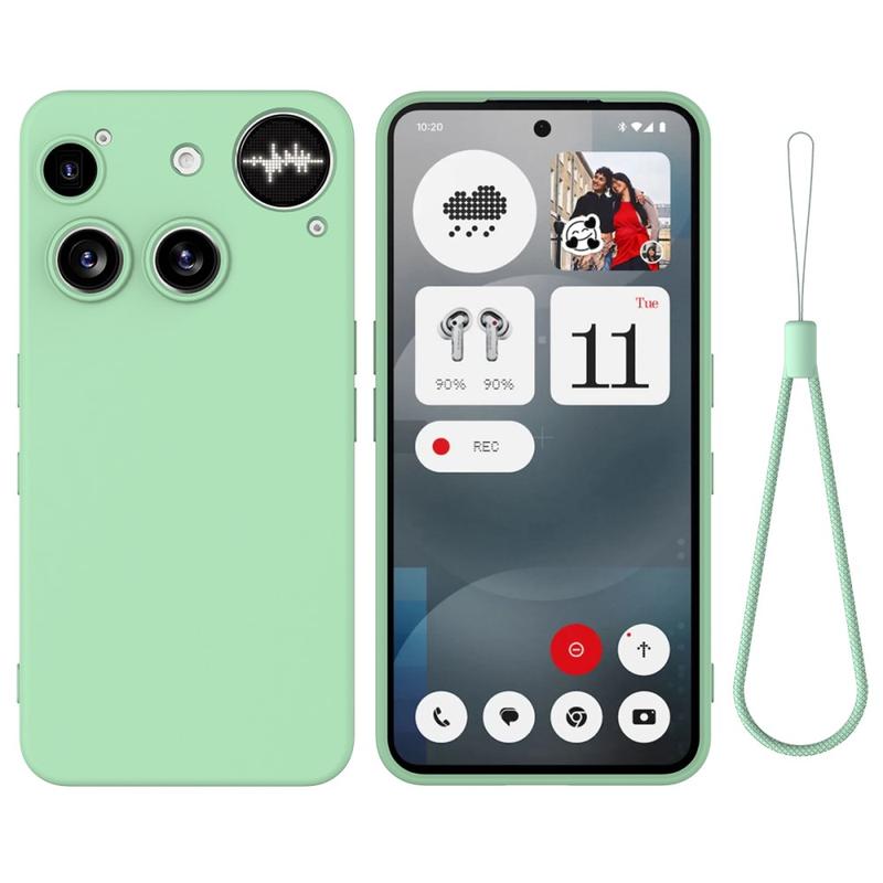 Nothing Phone (3) Liquid Silicone Case with Hand Strap - Green