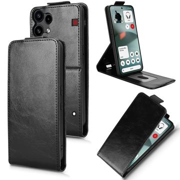 Nothing Phone (3a) Lite Vertical Flip Case with Stand - Black