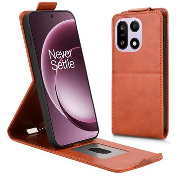 OnePlus 15 Vertical Flip Case with Stand - Brown