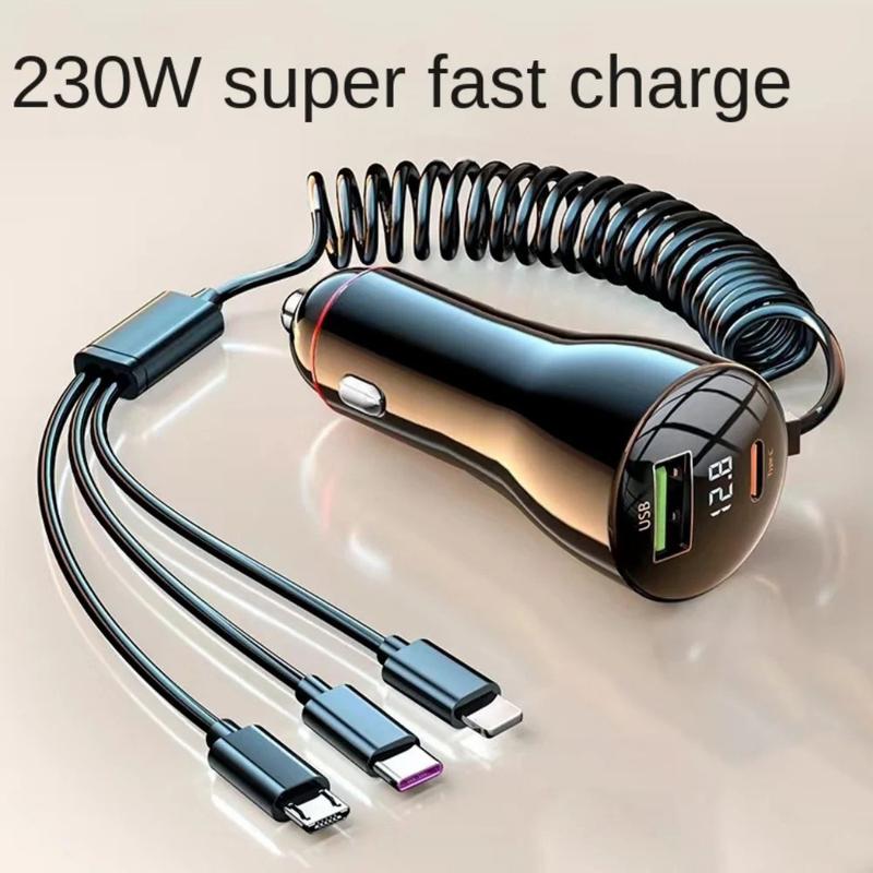 PD 30W Fast Car Charger with 100W Super Fast Charging Cable Multi ...