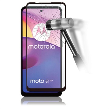 Panzer Full-Fit Motorola Moto E40/E30 Screen Protector - 9H - Black