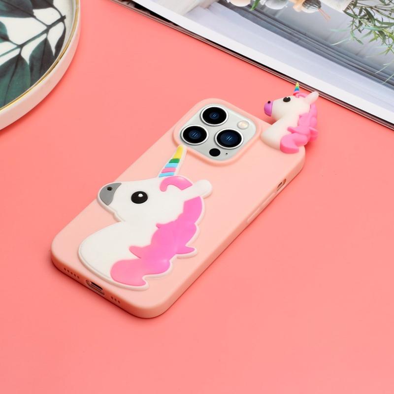 3D Cartoon iPhone 14 Pro Max TPU Case