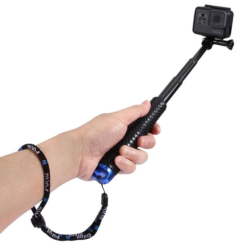 Puluz Extendable Action Camera Selfie Stick - Black