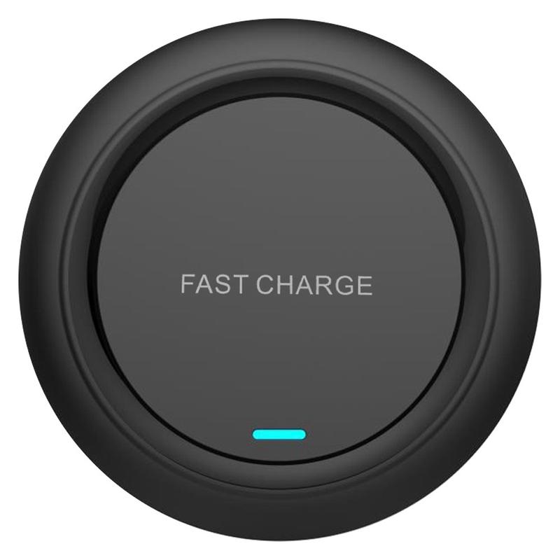 Q18 Round Shape Wireless Charger 15W Fast Charging Desktop Charging Pad ...