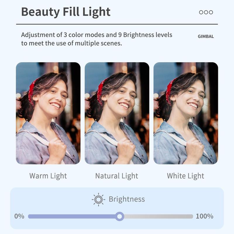 Q18 Single-Axis Gimbal Selfie Stick Tripod Stand Panoramic Follow Shot ...