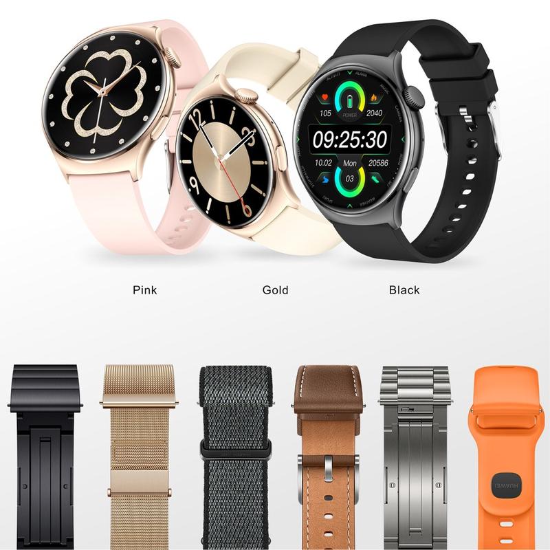 QX10 1.43 AMOLED Display Bluetooth Calling Health Monitoring Smart ...
