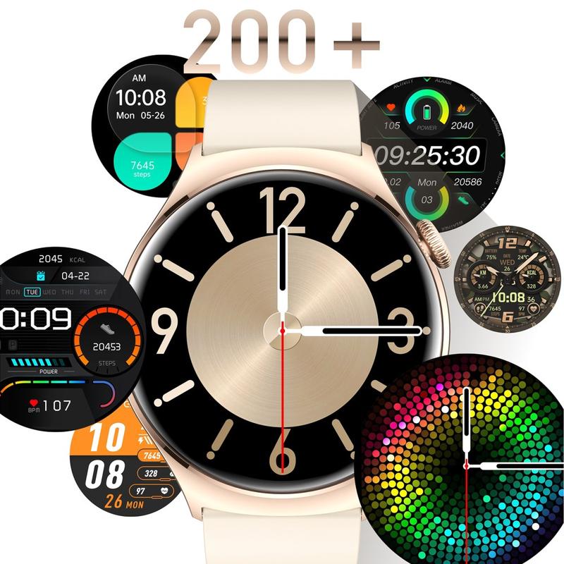 QX10 1.43 AMOLED Display Bluetooth Calling Health Monitoring Smart ...