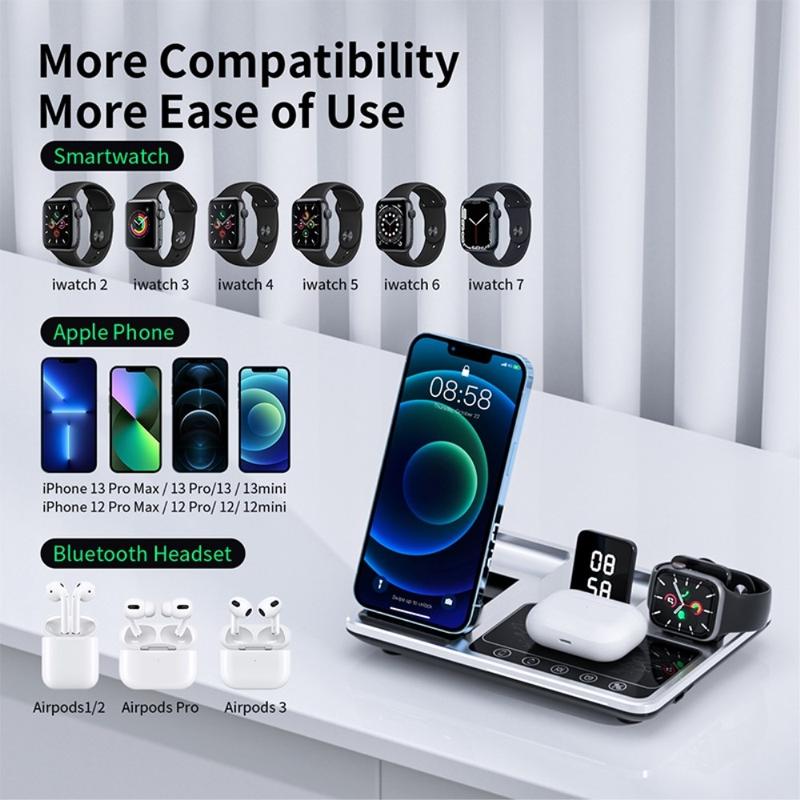 R11 Multifunctional 4 in 1 Wireless Charger Folding Portable Charging ...