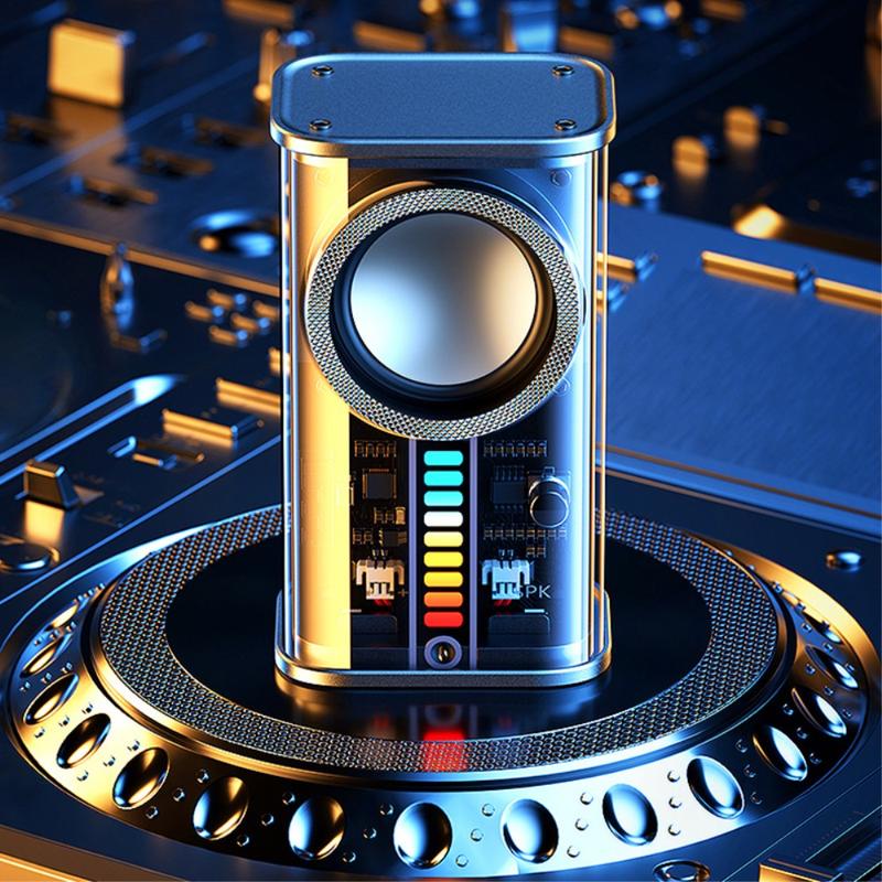 REMAX RB-M68 Clear Mecha Wireless Speaker Portable Mini 3D Subwoofer ...