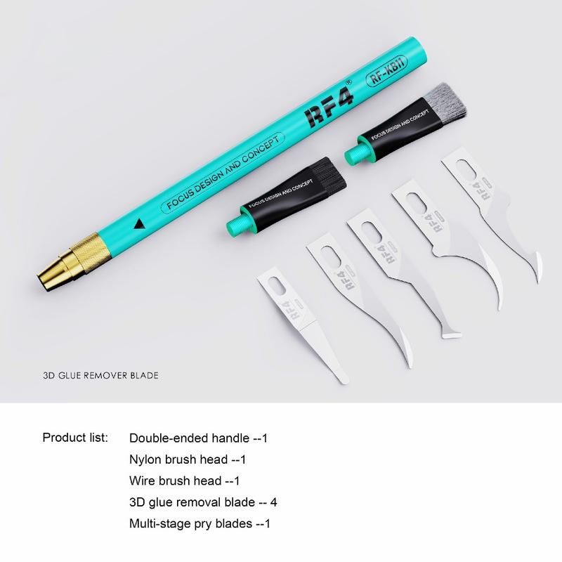 RF4 RF-KB11 Multifunctional Tin, Glue Handheld Remover Mobile Phone Repair Blade Cutter Set with ...