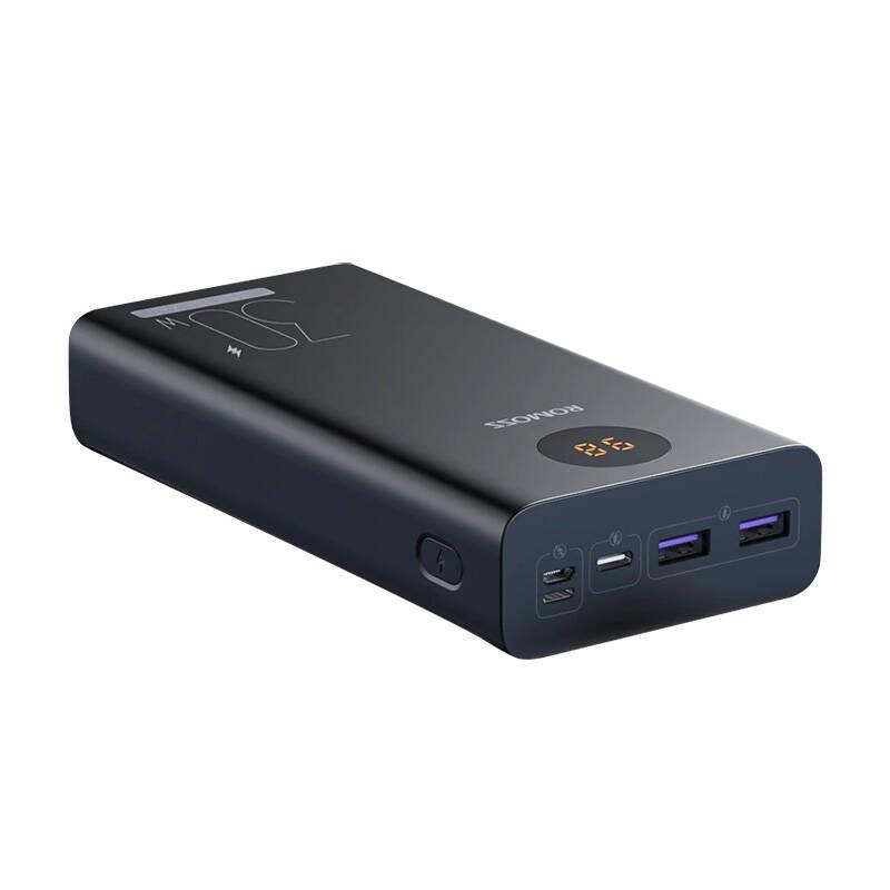Romoss PEA30 Power Bank 30000mAh - USB-C, USB Ports - Black
