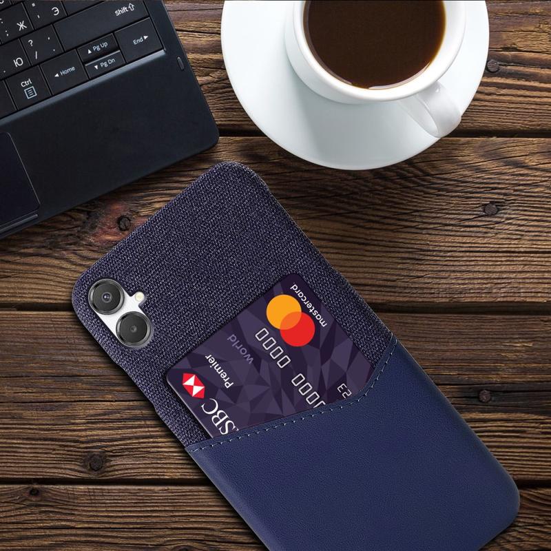 Samsung Galaxy A07 4G KSQ Case with Card Pocket - Blue