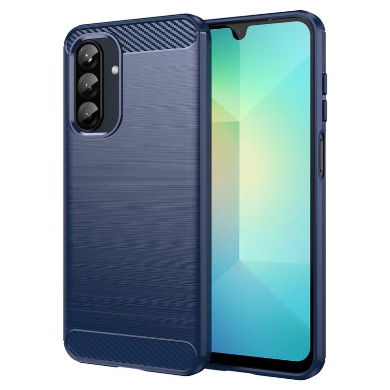 Samsung Galaxy A26 Brushed TPU Case - Carbon Fiber - Blue