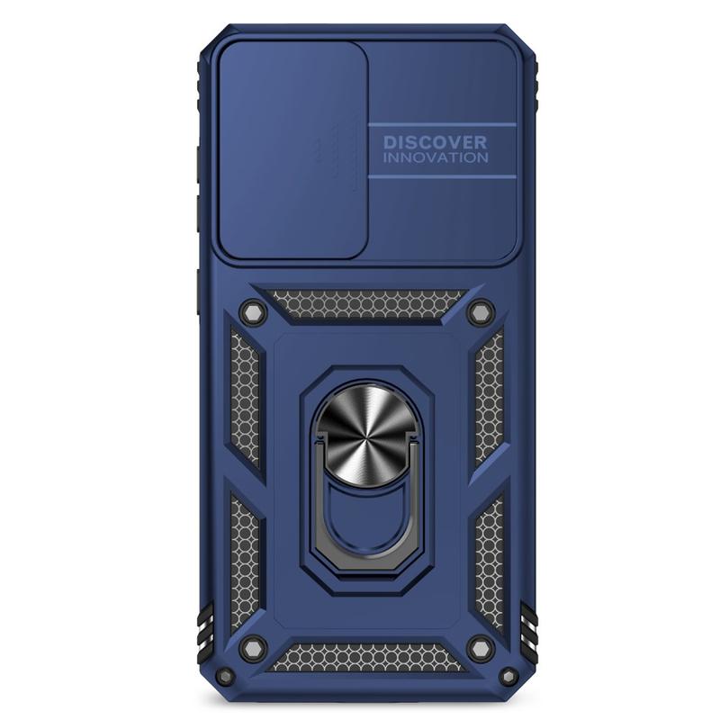 Samsung Galaxy A36 Rotary Ring Hybrid Case with Camera Shield - Blue