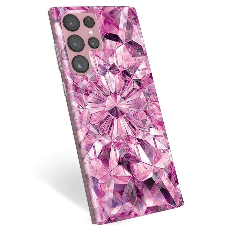 Samsung Galaxy S22 Ultra 5G TPU Case - Pink Crystal