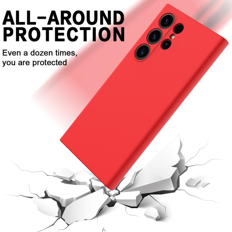 Samsung Galaxy S24 Ultra Liquid Silicone Case - Red