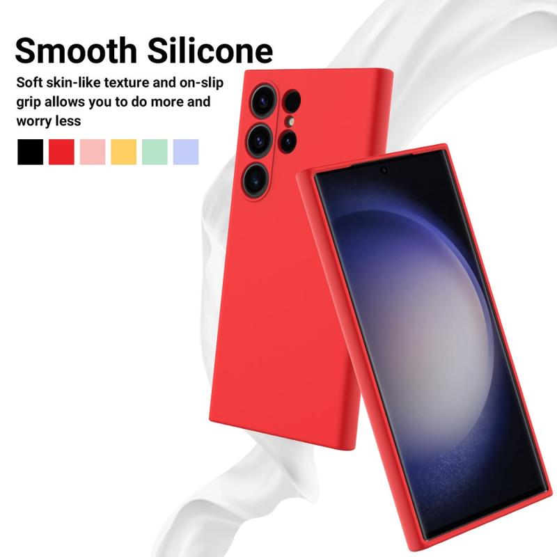 Samsung Galaxy S24 Ultra Liquid Silicone Case - Red
