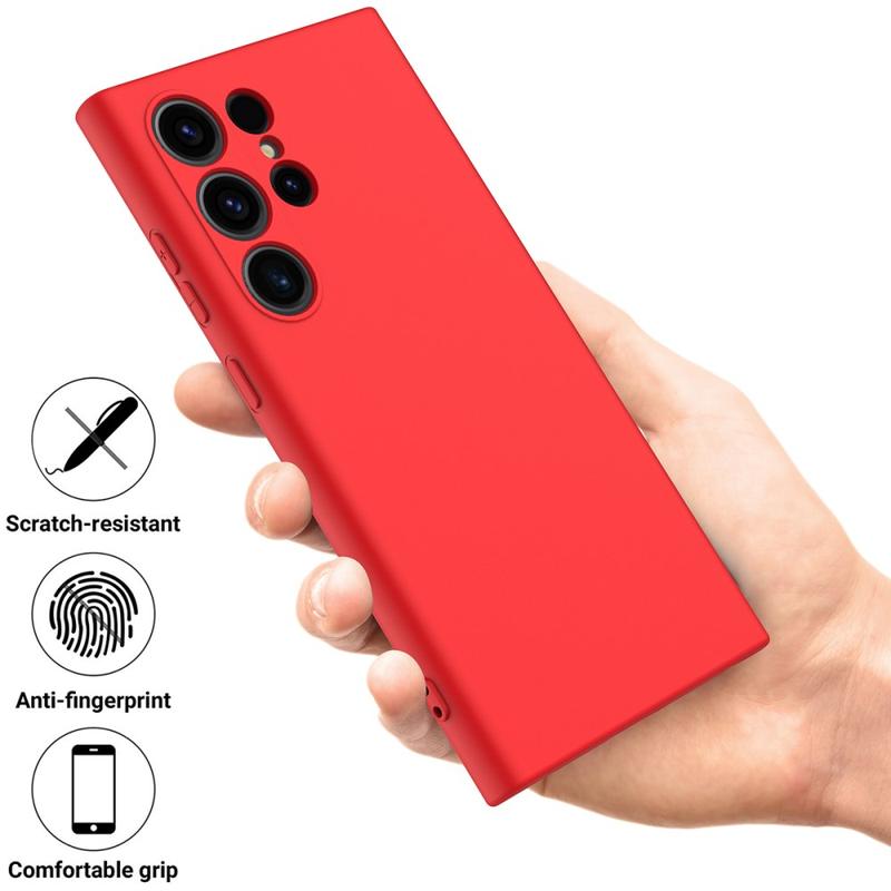 Samsung Galaxy S24 Ultra Liquid Silicone Case - Red