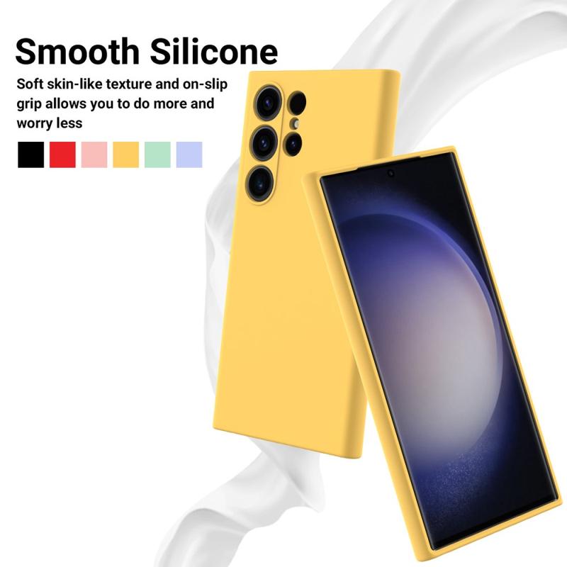 Samsung Galaxy S24 Ultra Liquid Silicone Case - Yellow
