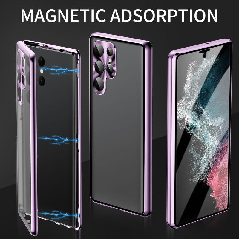 Samsung Galaxy S24 Ultra Magnetic Case with Tempered Glass