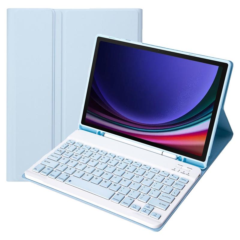Samsung Galaxy Tab S9 Bluetooth Keyboard Case - Baby Blue
