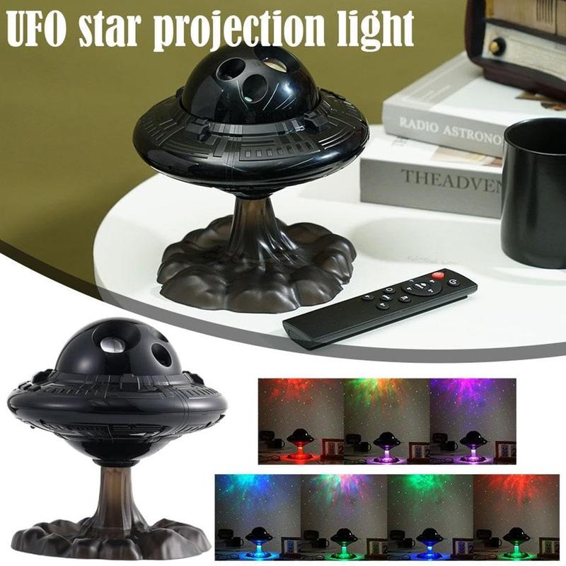 Space UFO Starry Sky Nebula Projection Lamp - Bedroom Night Light ...