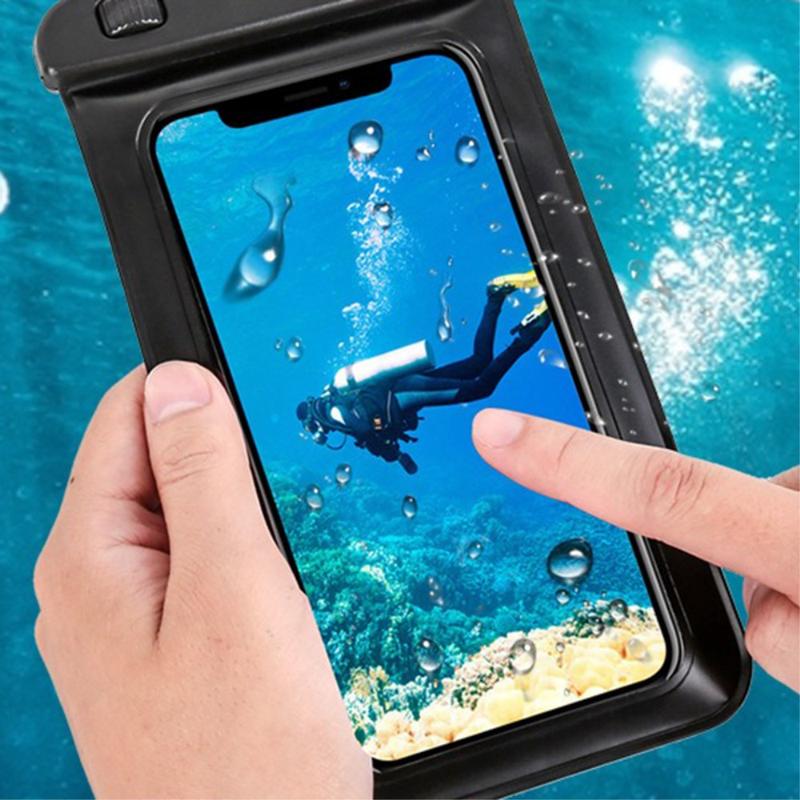 Sports Waterproof Case w. Armband and Strap - 6.5 - Orange