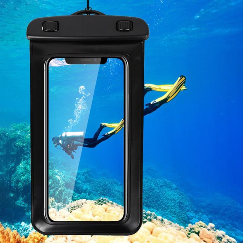 Sports Waterproof Case w. Armband and Strap - 6.5 - Transparent