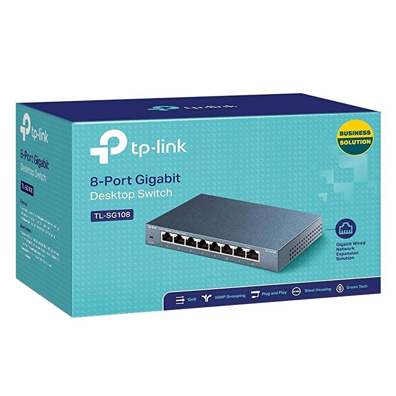 TP Link TL SG108 8 Port Gigabit Desktop Switch 10 100 1000 Mbps tp-link-tl-sg108-8-port-gigabit-desktop-switch-10-100-1000-mbps