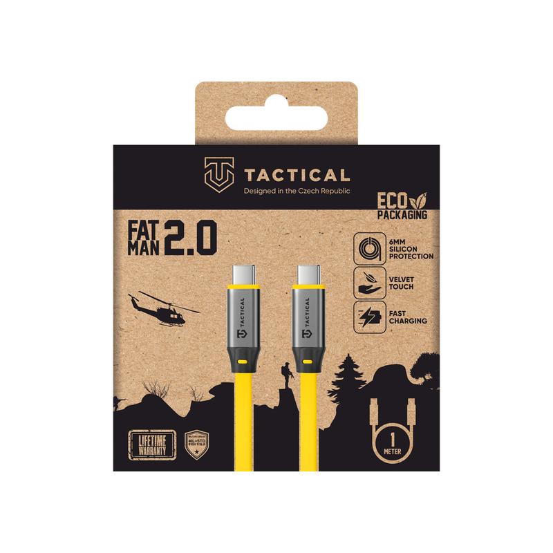 Tactical Fat Man 2.0 USB-C / USB-C Cable - 60W, 1m - Yellow
