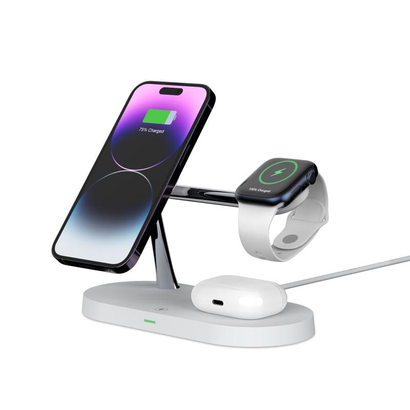Tech-Protect A12 3-in-1 MagSafe Wireless Charger 15W with Built-in LED Lamp
