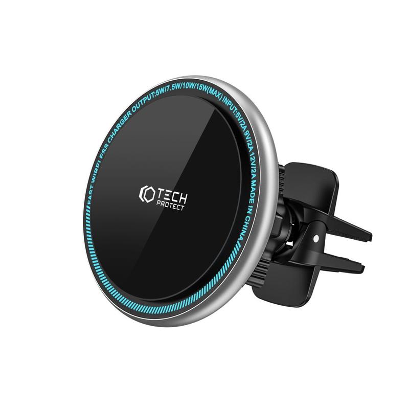 Tech-Protect A2 Magnetic Air Vent Car Holder / Qi Wireless Charger 15W ...