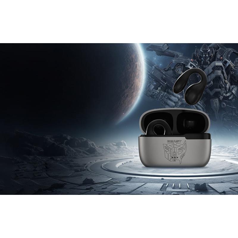 Transformers TF-T05 Earclip TWS Headphones - Grey / Black