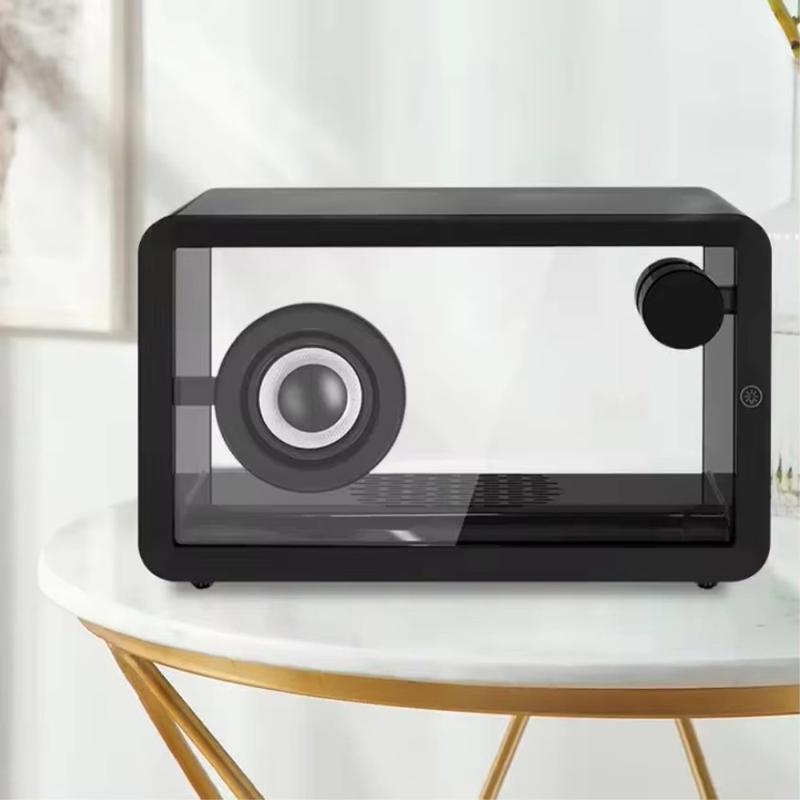 Transparent Bluetooth Speaker w. RGB Light M8 - White