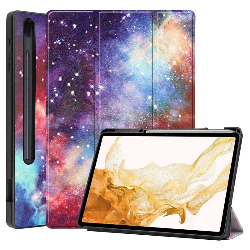 Tri-Fold Series Samsung Galaxy Tab S7+/S8+ Folio Case