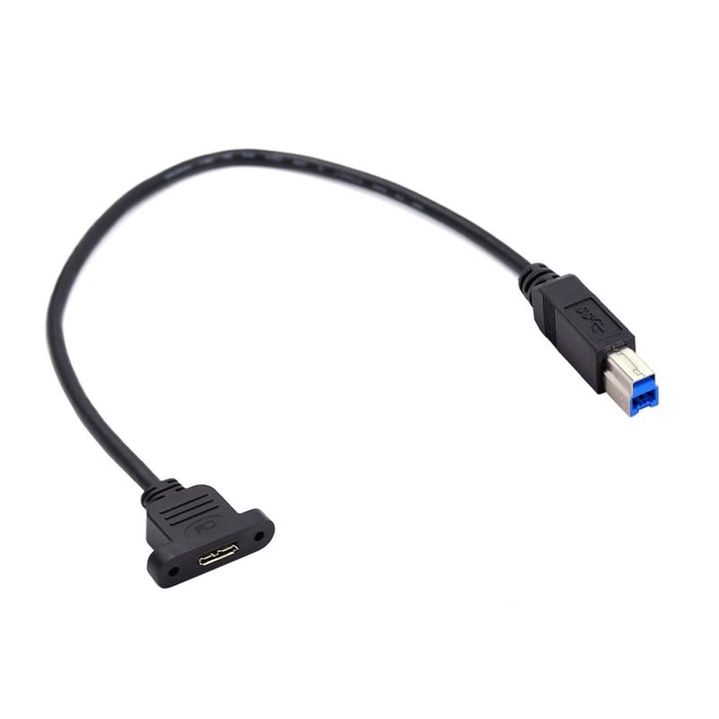 U3-083-BM 50cm Type-B USB 3.0 Male to Micro 3.0 Type-B Female Screw ...