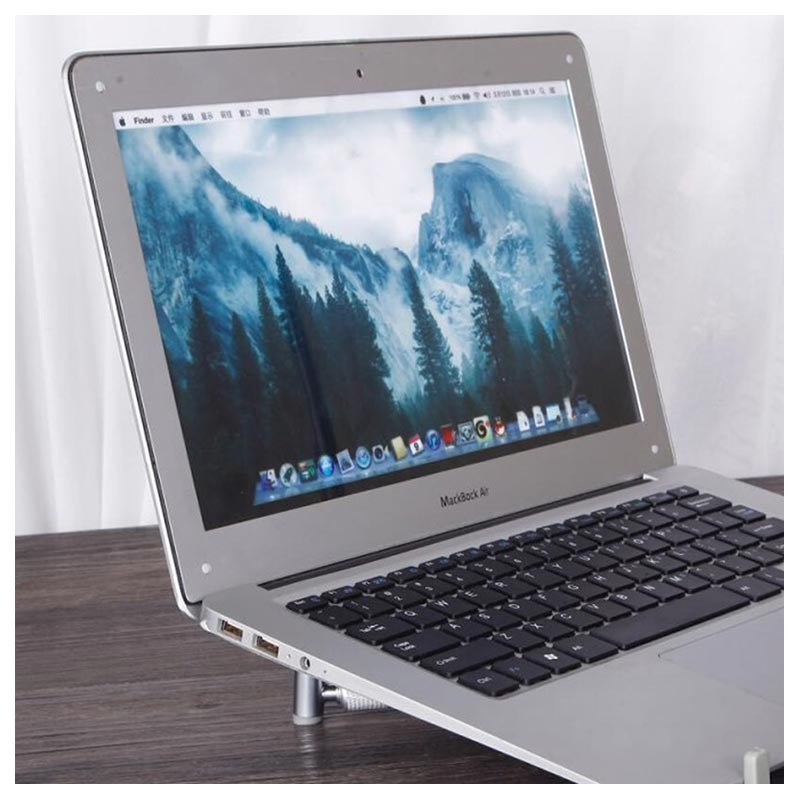 Universal Aluminum Extendable Laptop Stand - 12-17 - Silver