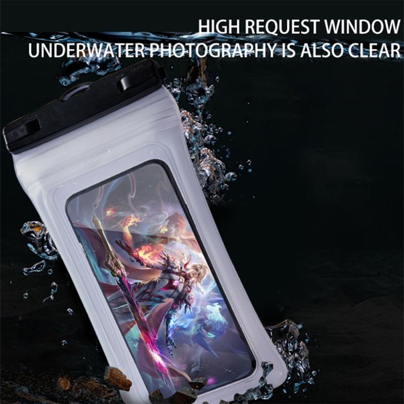Universal IPX8 Waterproof TPU Case w. Airbag Protection - Green