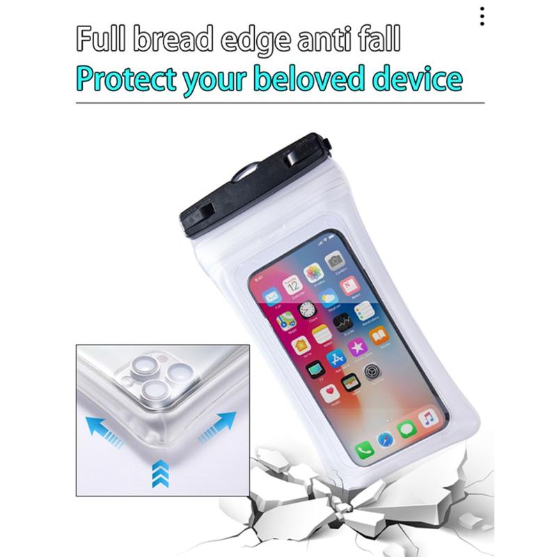 Universal IPX8 Waterproof TPU Case w. Airbag Protection - Green