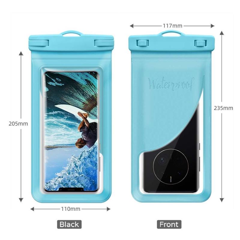Universal Waterproof Case w. Card Holder - 7.5 - Yellow