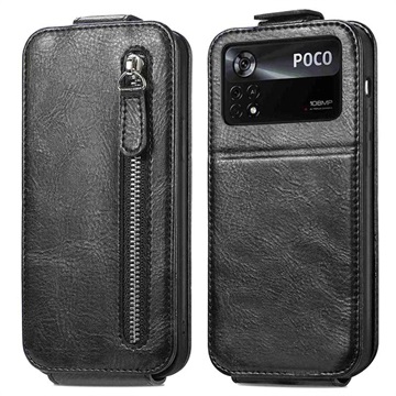 Zipper Pocket Xiaomi Poco X4 Pro 5G Vertical Flip Case
