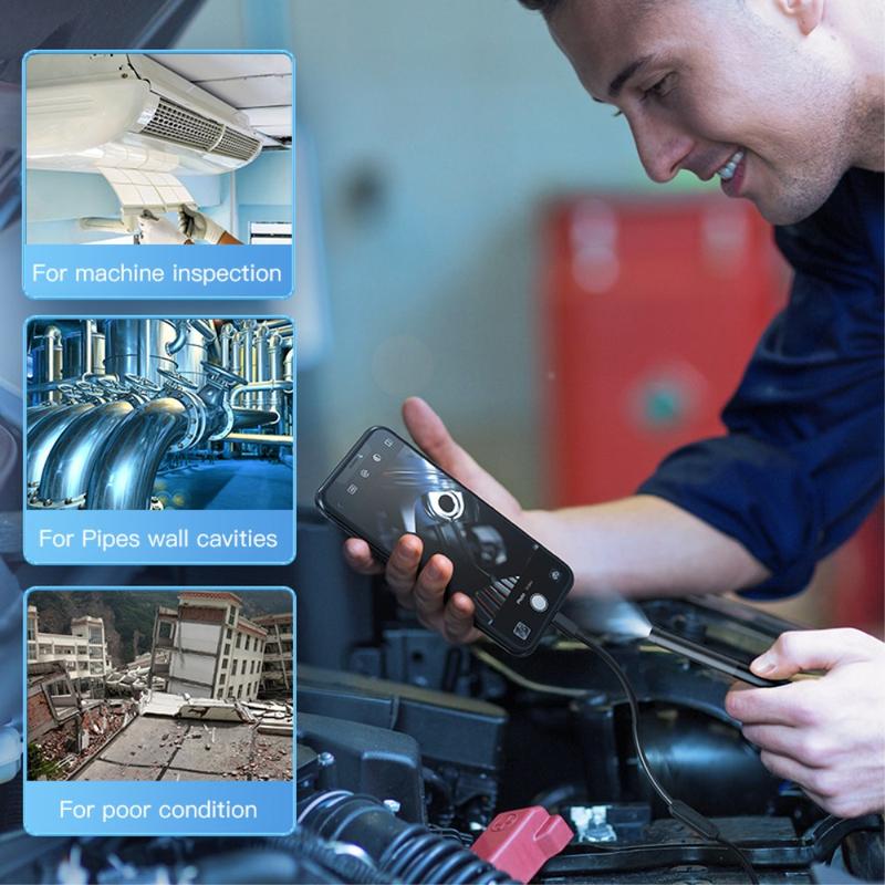 Waterproof 8mm Endoscope Camera for iPhone, iPad, Smartphones, Tablet - 3m