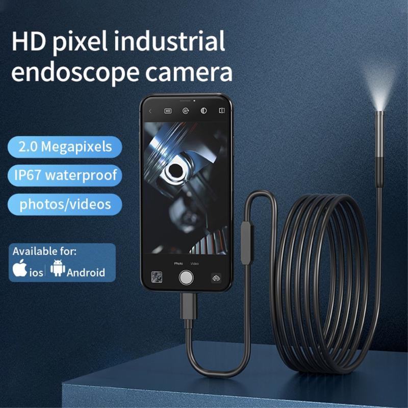 Waterproof 8mm Endoscope Camera for iPhone, iPad, Smartphones, Tablet - 3m