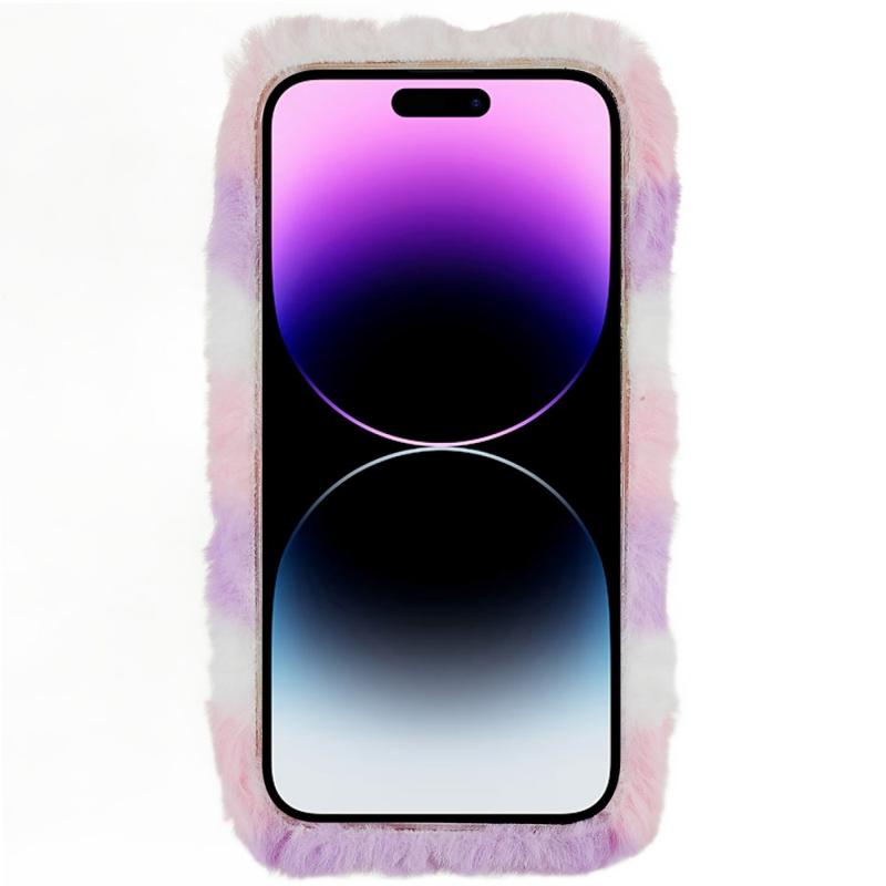 3D Plush Furry Winter iPhone 14 Pro TPU Case
