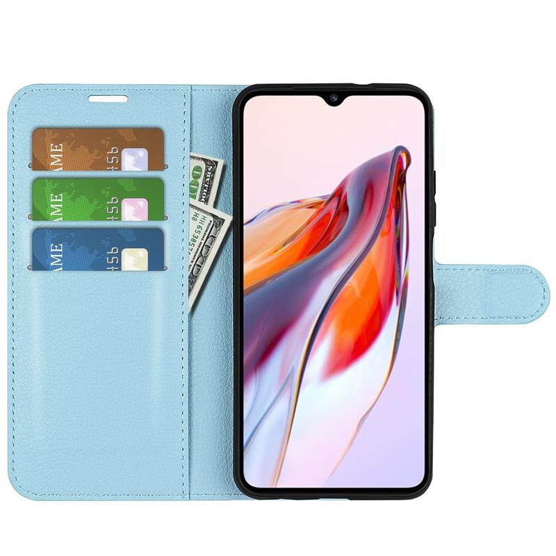 Xiaomi Redmi 12C Wallet Case with Magnetic Closure - Blue