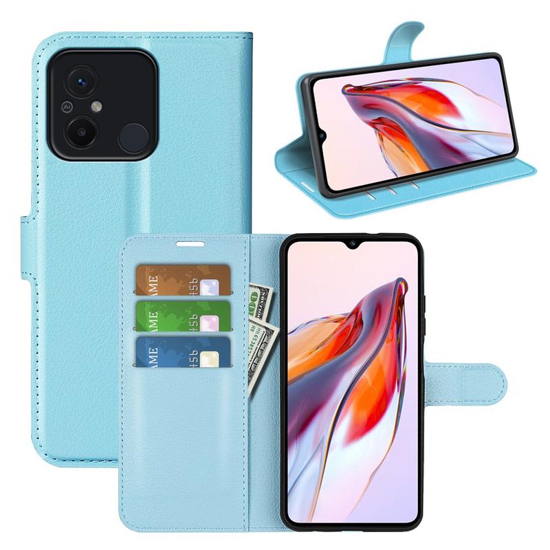 Xiaomi Redmi 12C Wallet Case with Magnetic Closure - Blue