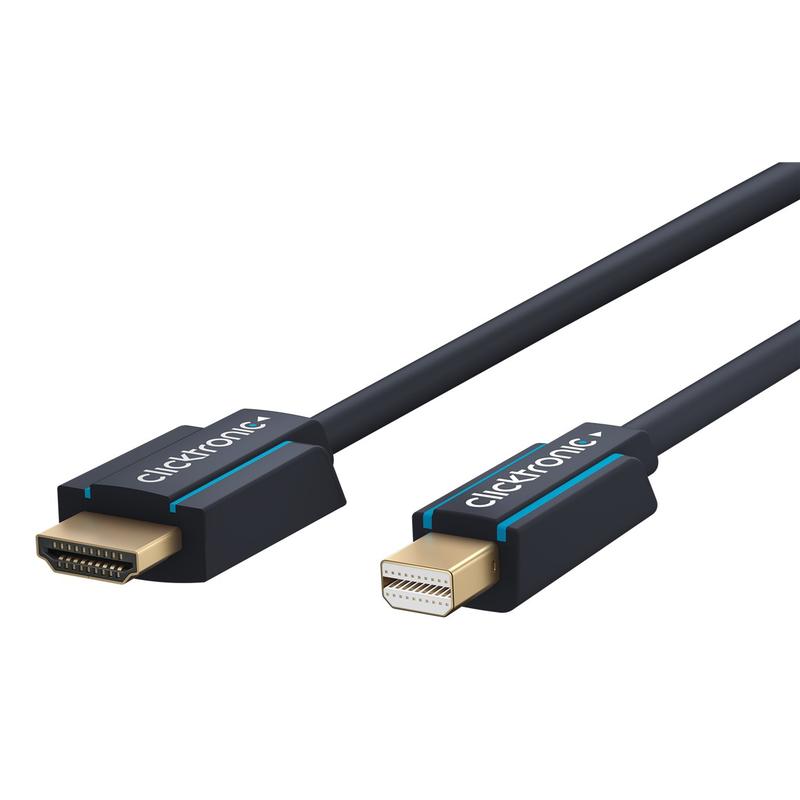 Clicktronic Active Mini Displayport Hdmi Adapter Cable 1m Black