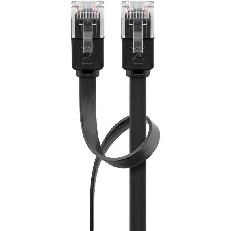 Goobay RJ45 U/UTP CAT 6 Flat Network Cable - 0.5m