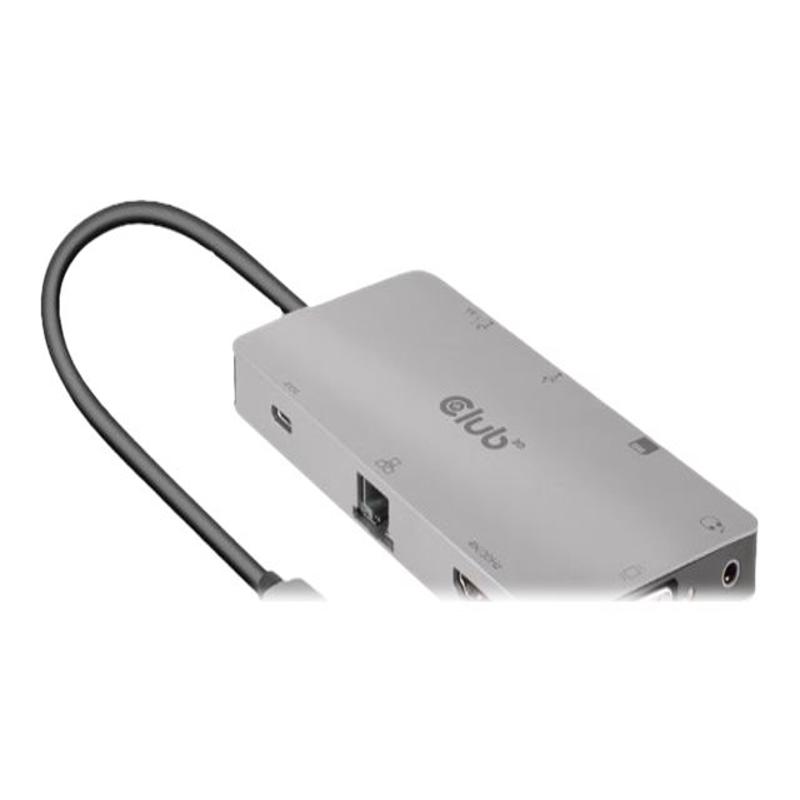 Club 3D USB Gen1 Type-C 9-in-1 Hub Dockingstation
