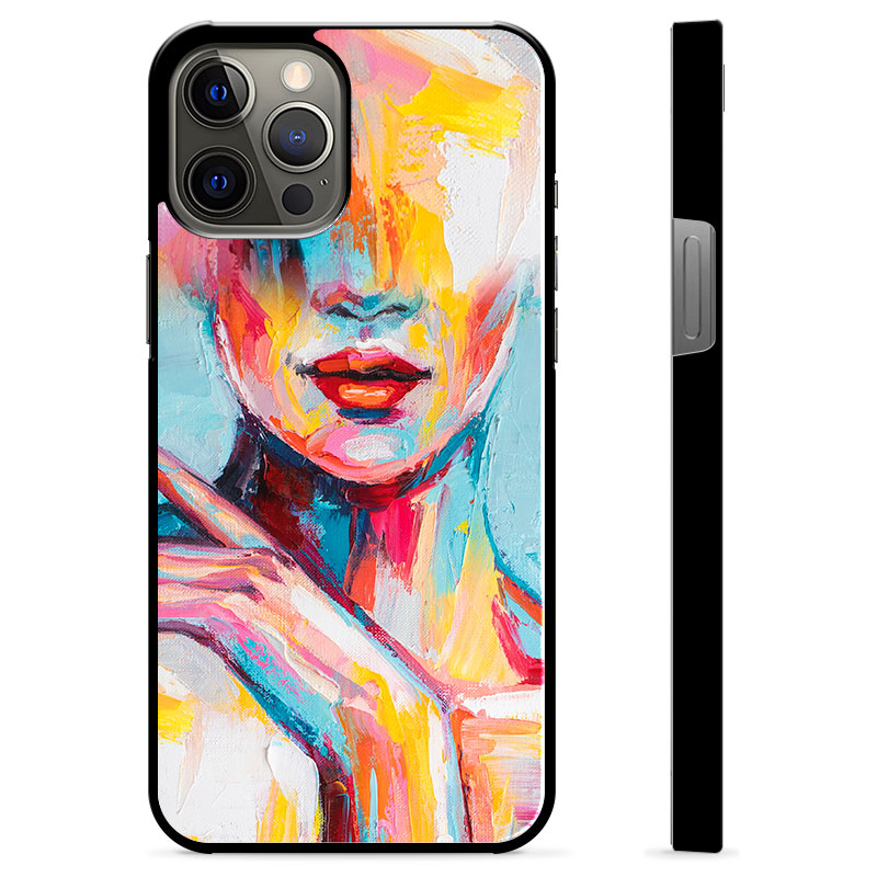 iPhone 12 Pro Max Protective Cover - Abstract Portrait